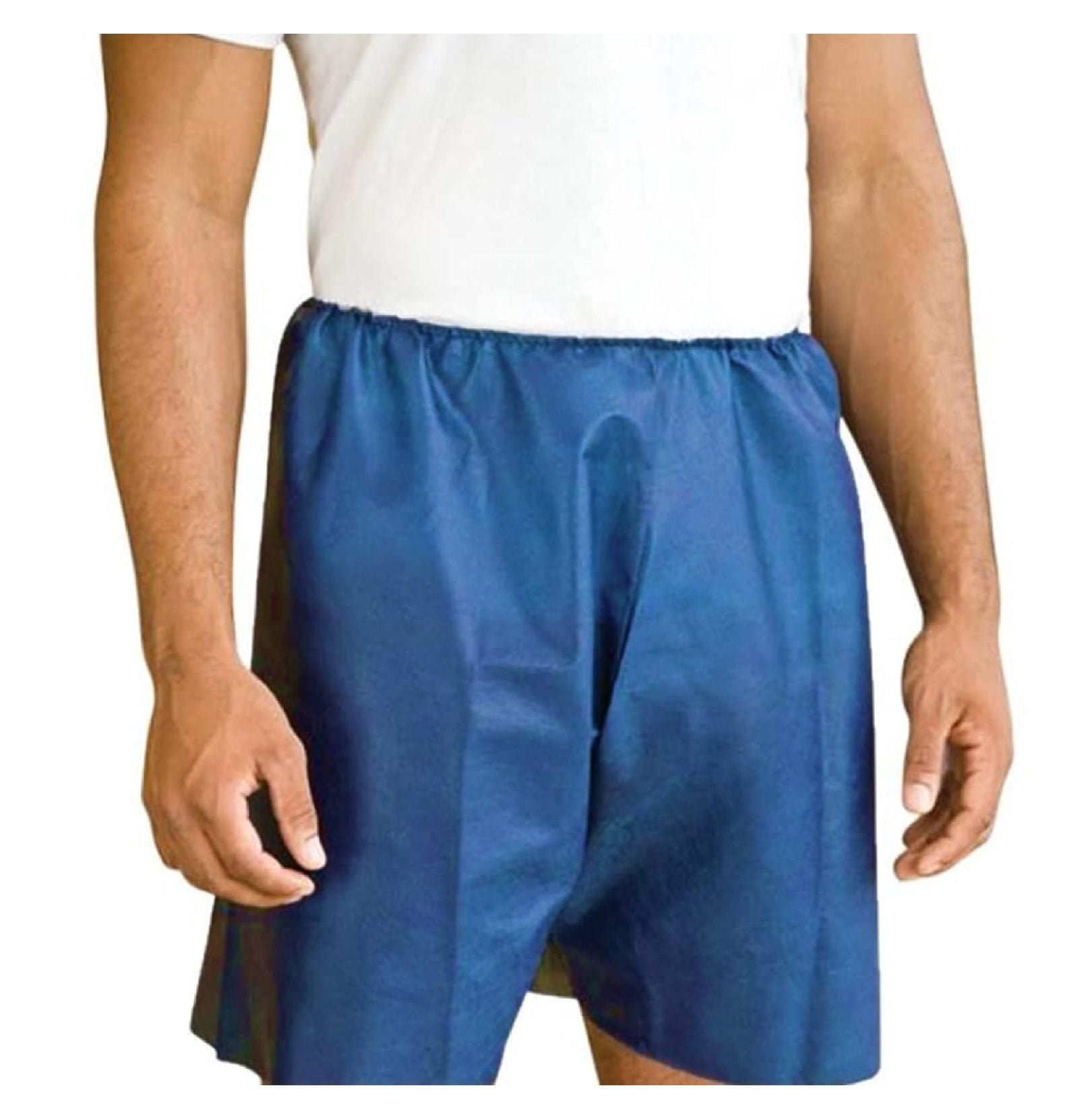 Patient Exam Shorts – Small/Medium Pack of 50 Navy Blue Disposable Exam ...