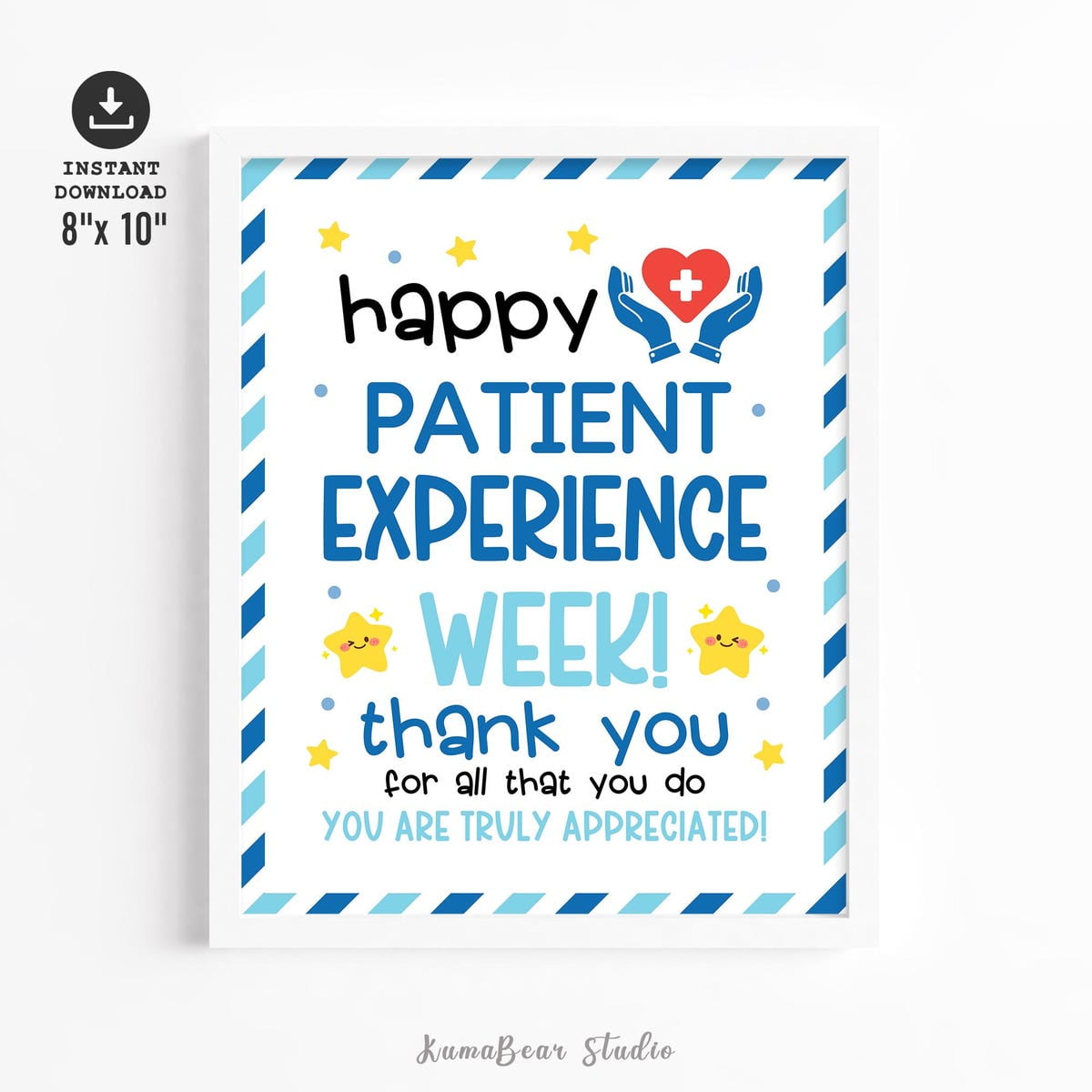 Patient Experience Week Printable Sign, Thank You Patient Experience ...