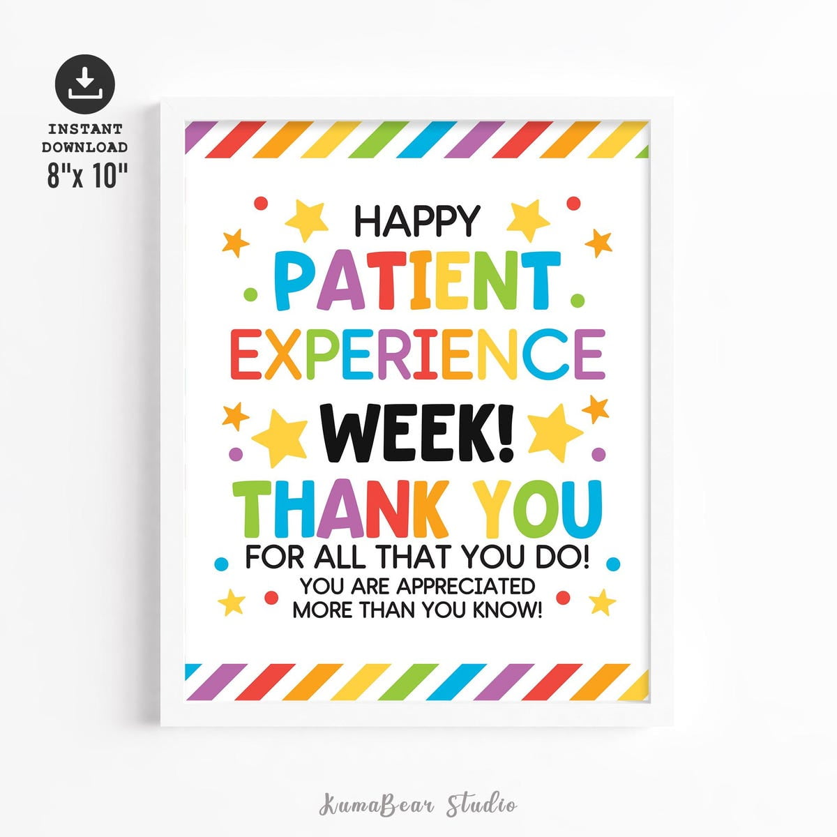 Patient Experience Week Sign Printable, Happy Patient Experience Week ...