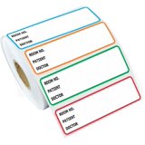 Patient I.D. Adhesive Medical Chart Labels,Thermal Pre Printed Room No ...