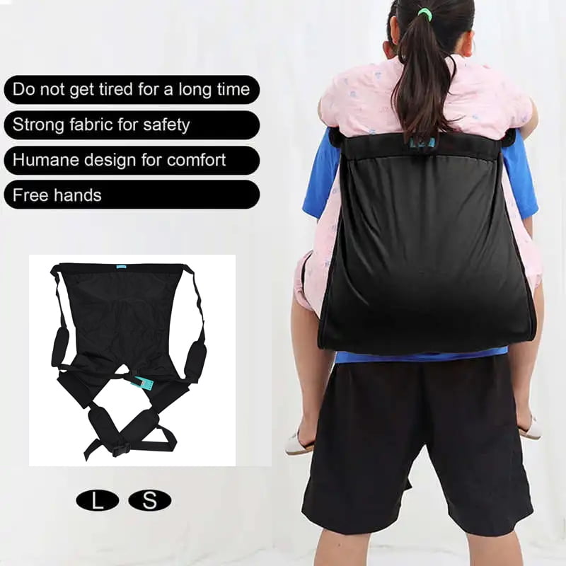 Patient Lift Sling Carrier One-Person Transferring Belt Carrying Up ...