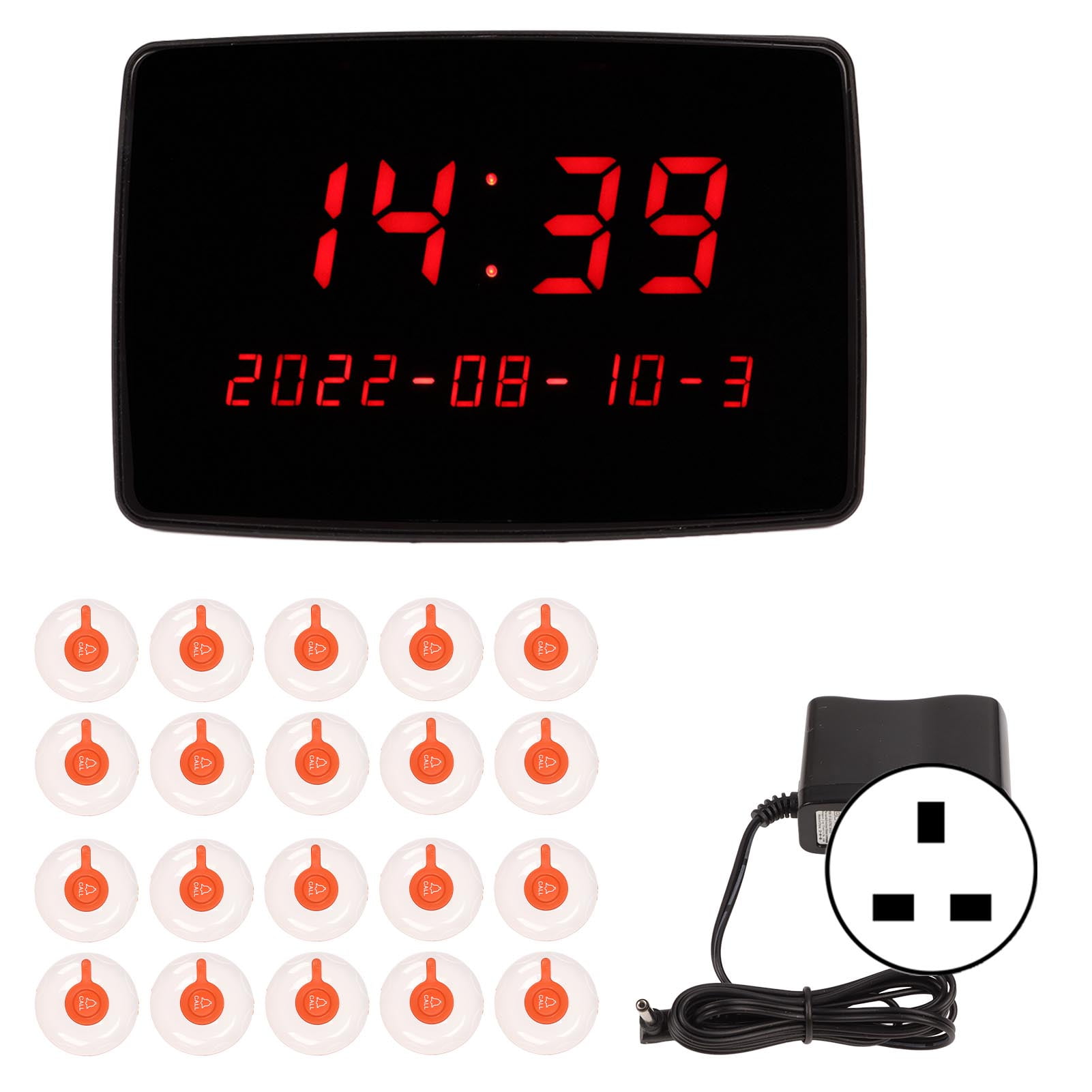 Patient Pager System 20Pcs Waterproof Call Buttons Adjustable Volume ...