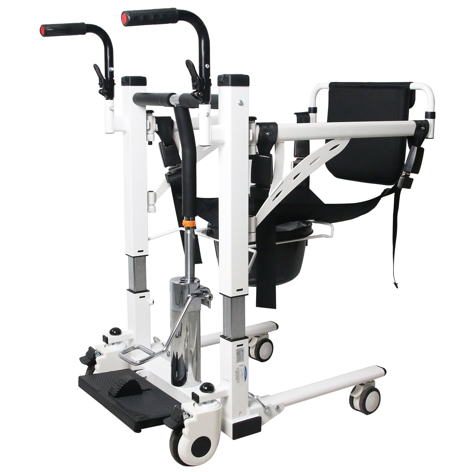 Patient Transfer Lift Chair with Backrest and Bedpan , Lift Assisted ...