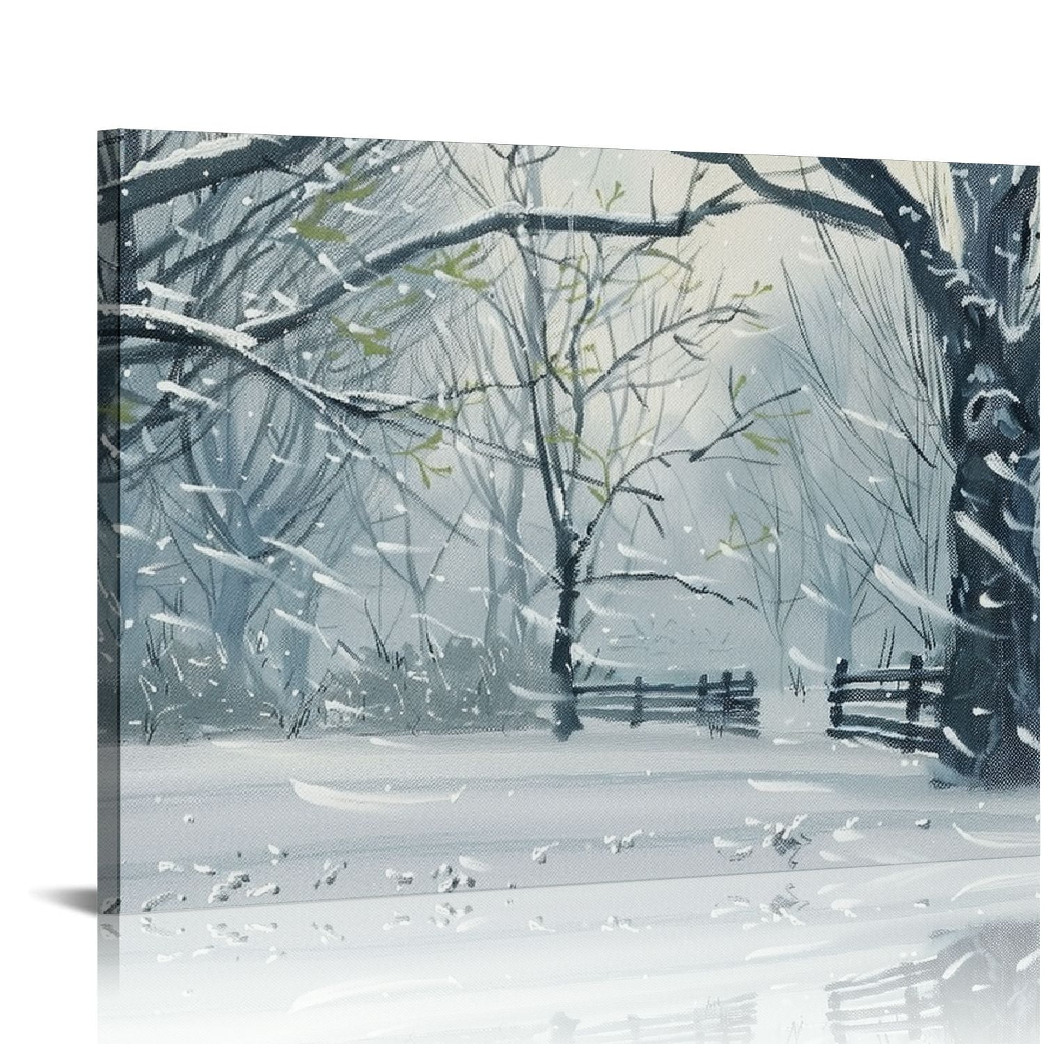 Patifu Alex Katz Snow And Fence Prints Canvas Famous Paintings, Wall ...