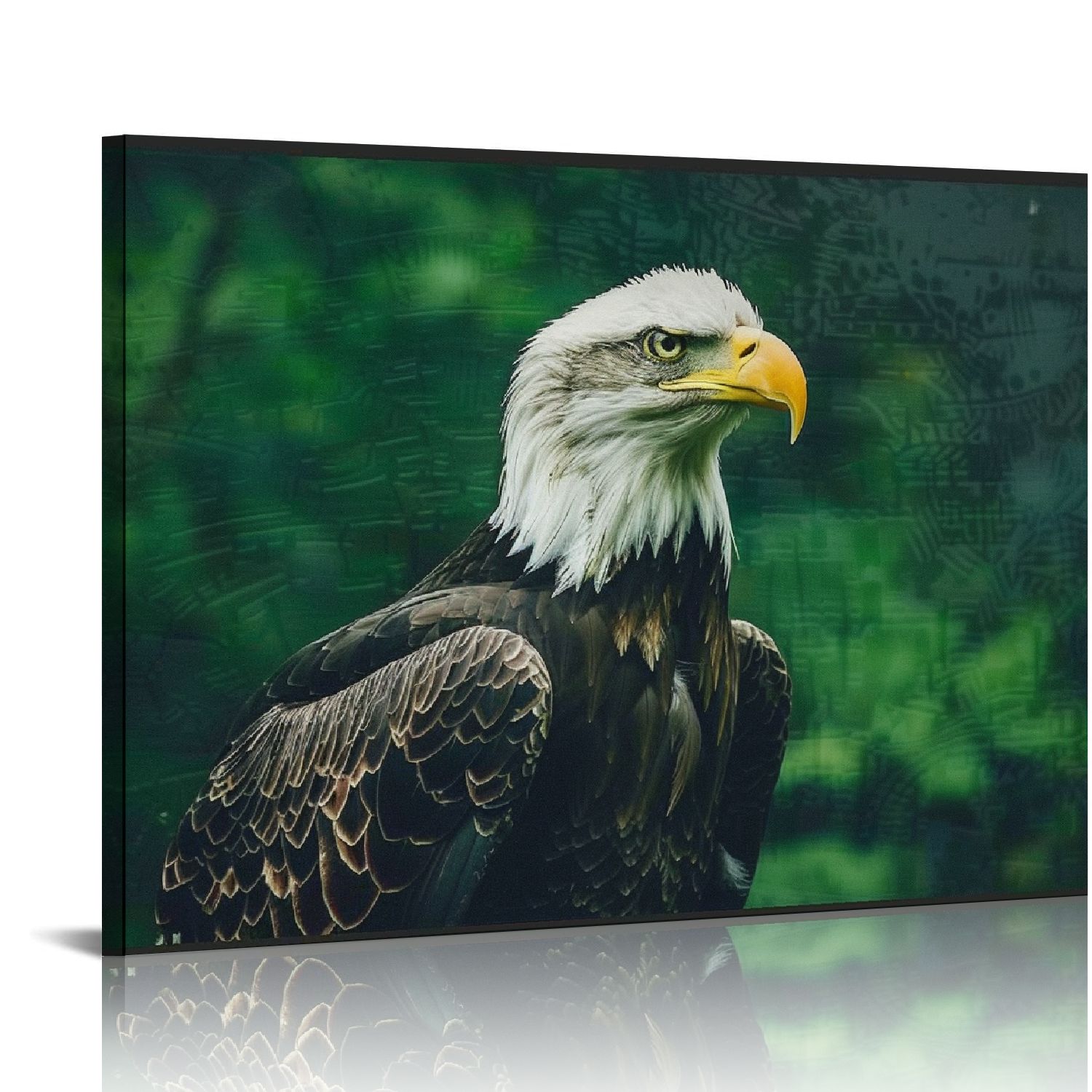 Patifu Bald Eagle Fine Art Aesthetic Painting for Classroom Kitchen ...