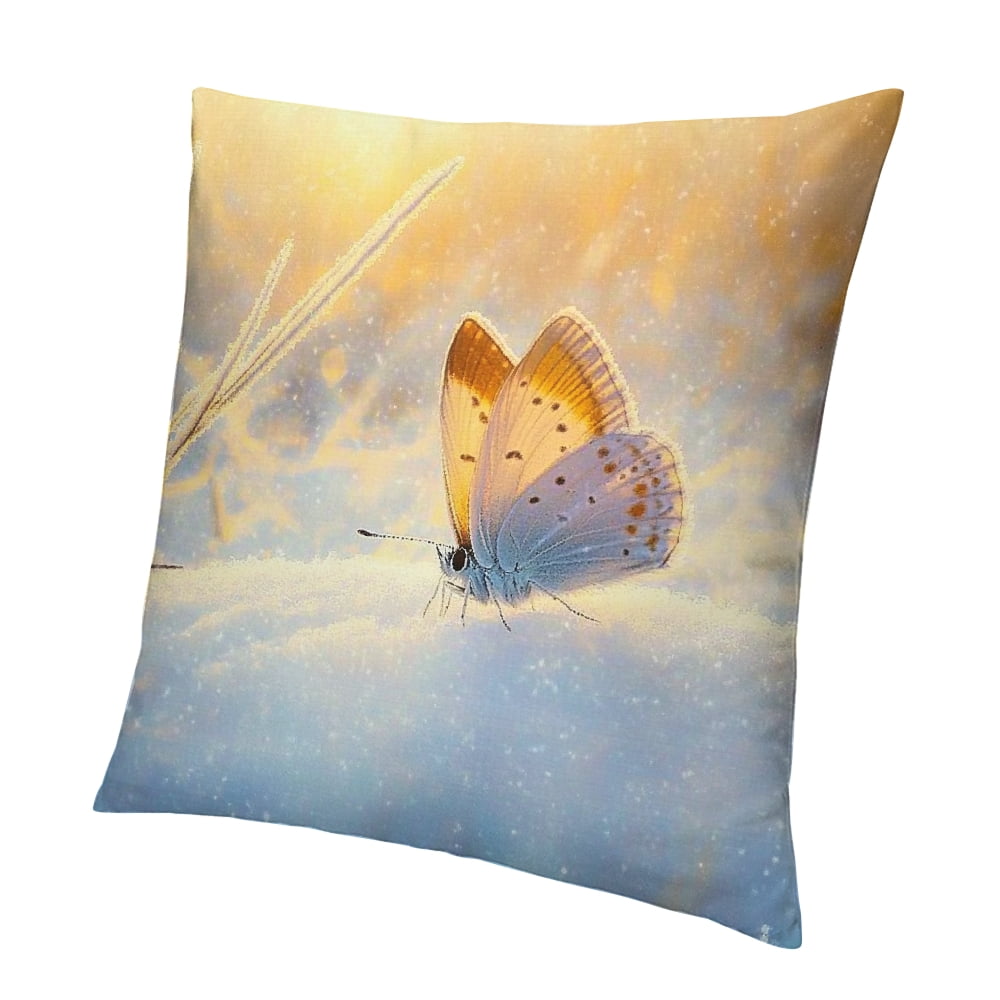 Patifu Blue Butterfly Print Spring flowers, butterfly print, soft ...