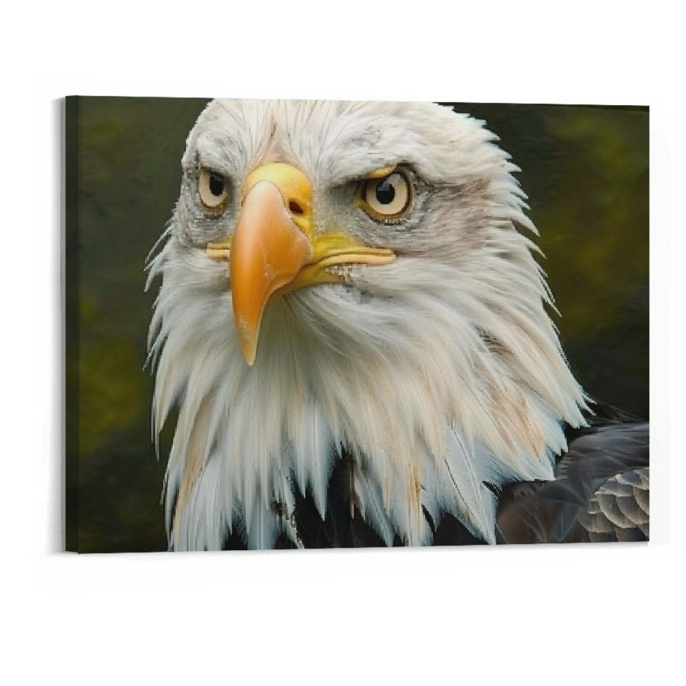 Patifu Canvas Wall Art Bald Eagle Posters Pictures Wall Decor Bird ...