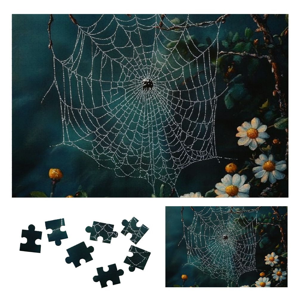 Patifu Challenging Wood Puzzles for Adults - Spider Web, Flowers, Tree ...