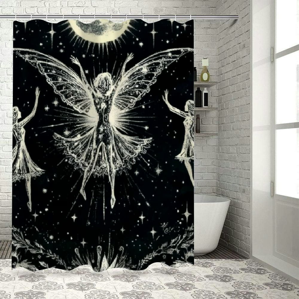 Patifu Fairy Dancers Stars Moon Bathroom Décor Set, Graphic Print ...