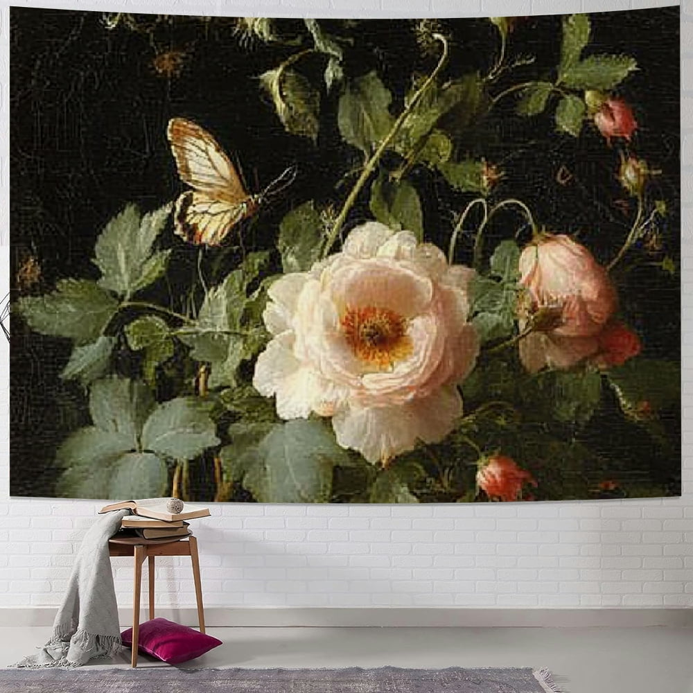 Patifu Flowers Butterfly Bird Tapestry Wall Hanging Unique Style ...