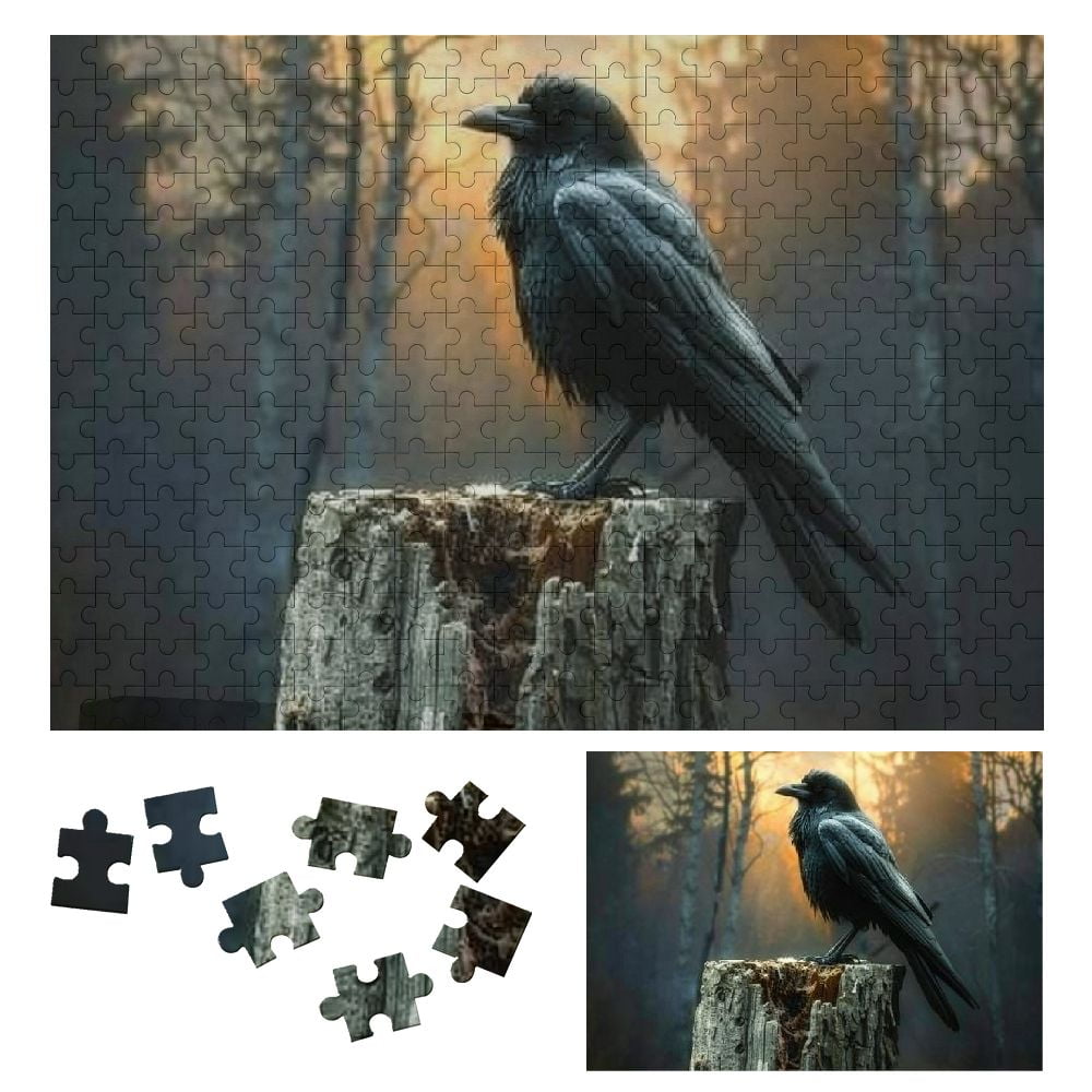 Patifu Impossible Wooden Puzzles Bird Tree Stump Forest Style Gift for ...