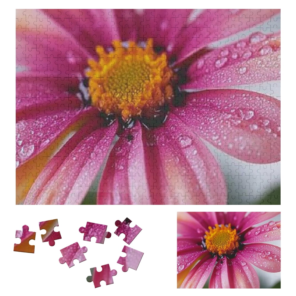 Patifu Impossible Wooden Puzzles Flowers Water Droplets Eco-Friendly ...