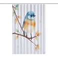Patifu Little Bird on Autumn Branch Modern Bathroom Shower Curtain ...