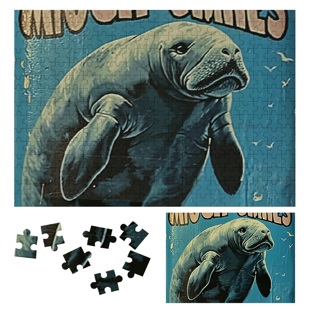 Patifu Manatee Wooden Jigsaw Puzzle Challenging Difficult Wood Puzzles ...