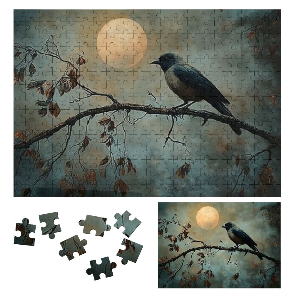 Patifu Moon Branch Wood Jigsaw Puzzle Challenging Difficult for Adults ...