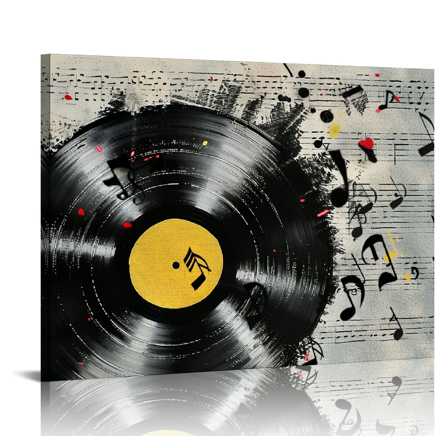 Patifu Music Notes Record Disc Fine Art Aesthetic Poster & Print Wall ...