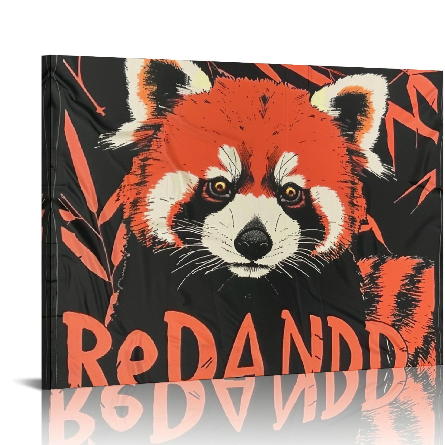 Patifu Panda Bear Red Panda Silk Screen Fine Art Aesthetic Poster ...