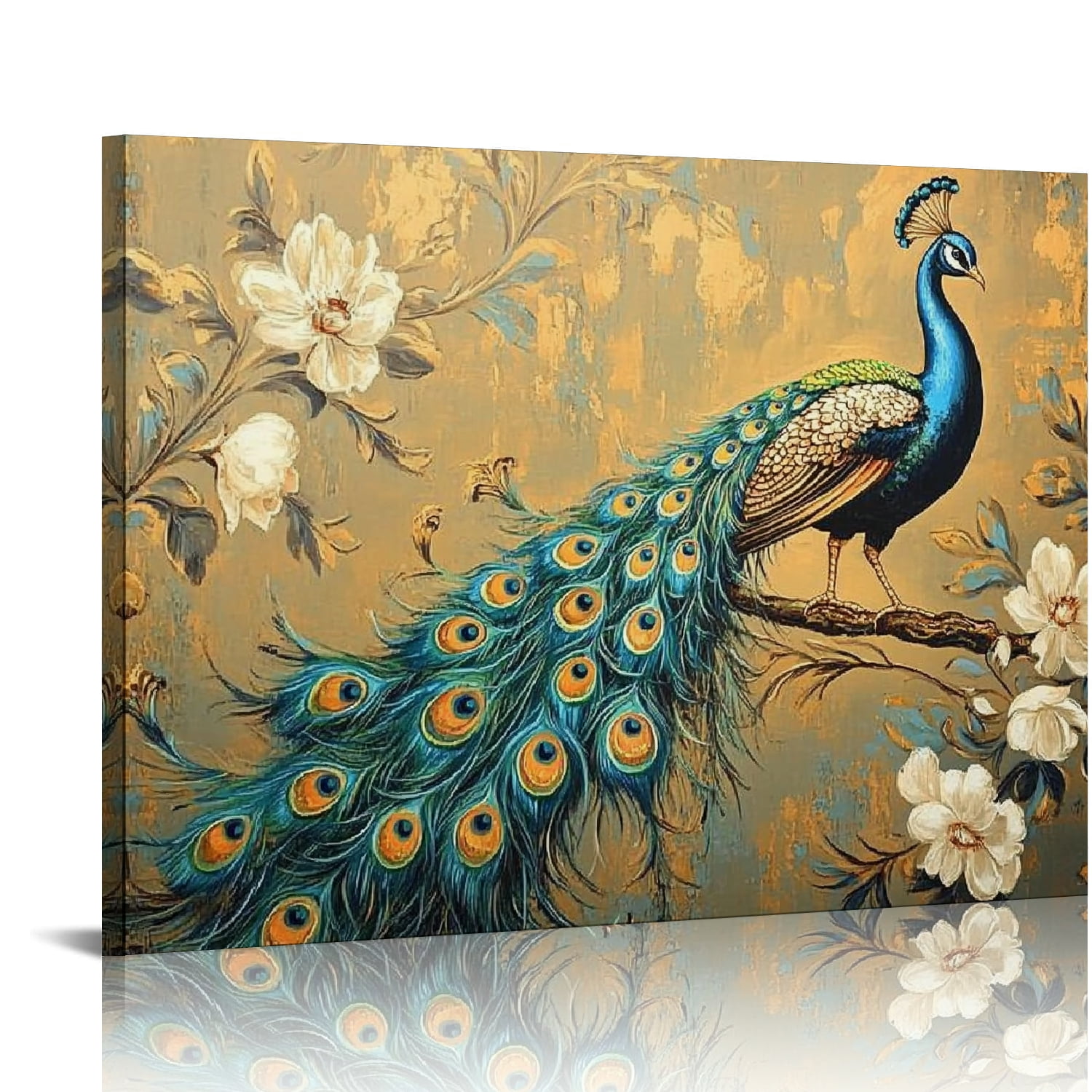 Patifu Peacock Wall Art, Peacock Paintings for Wall, Peacock Pictures ...