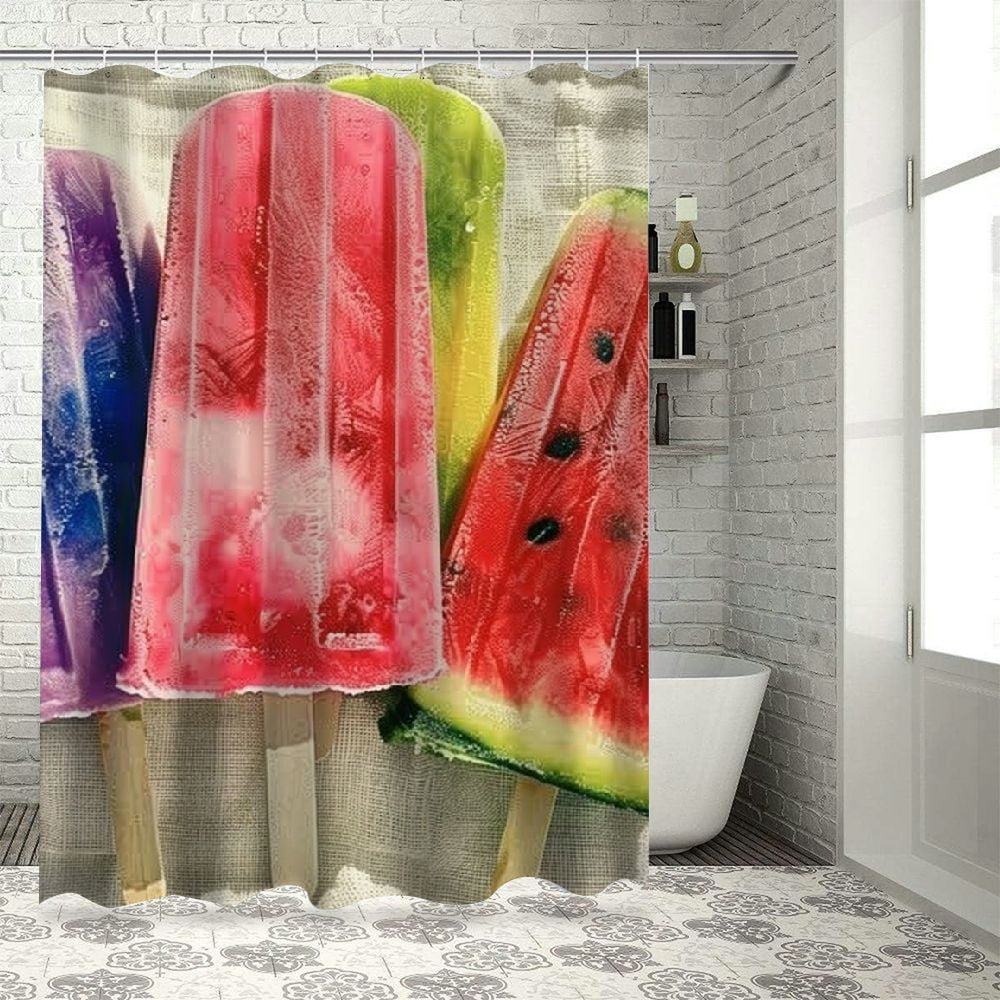 Patifu Popsicles Watermelon Summer Bathroom Decor Set with Hooks ...