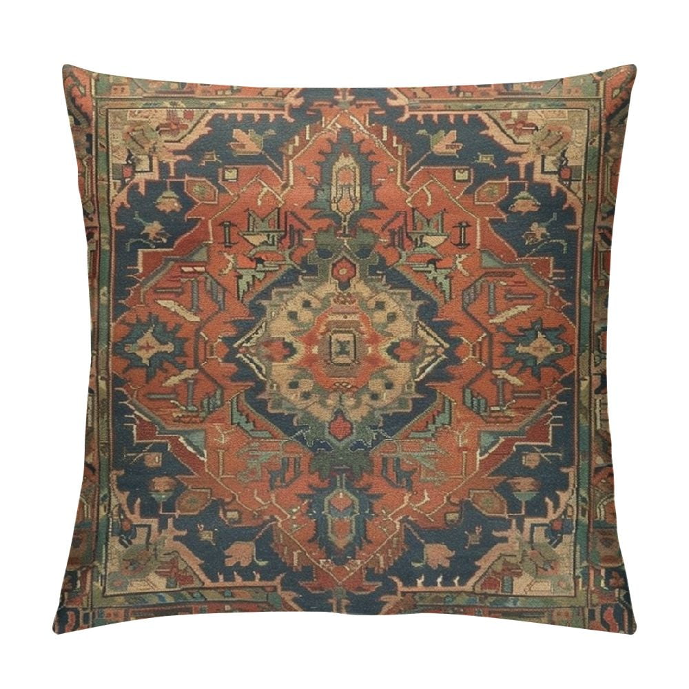 Patifu Suike Tribal Pattern Throw Pillow Cover Flying Carpet National ...