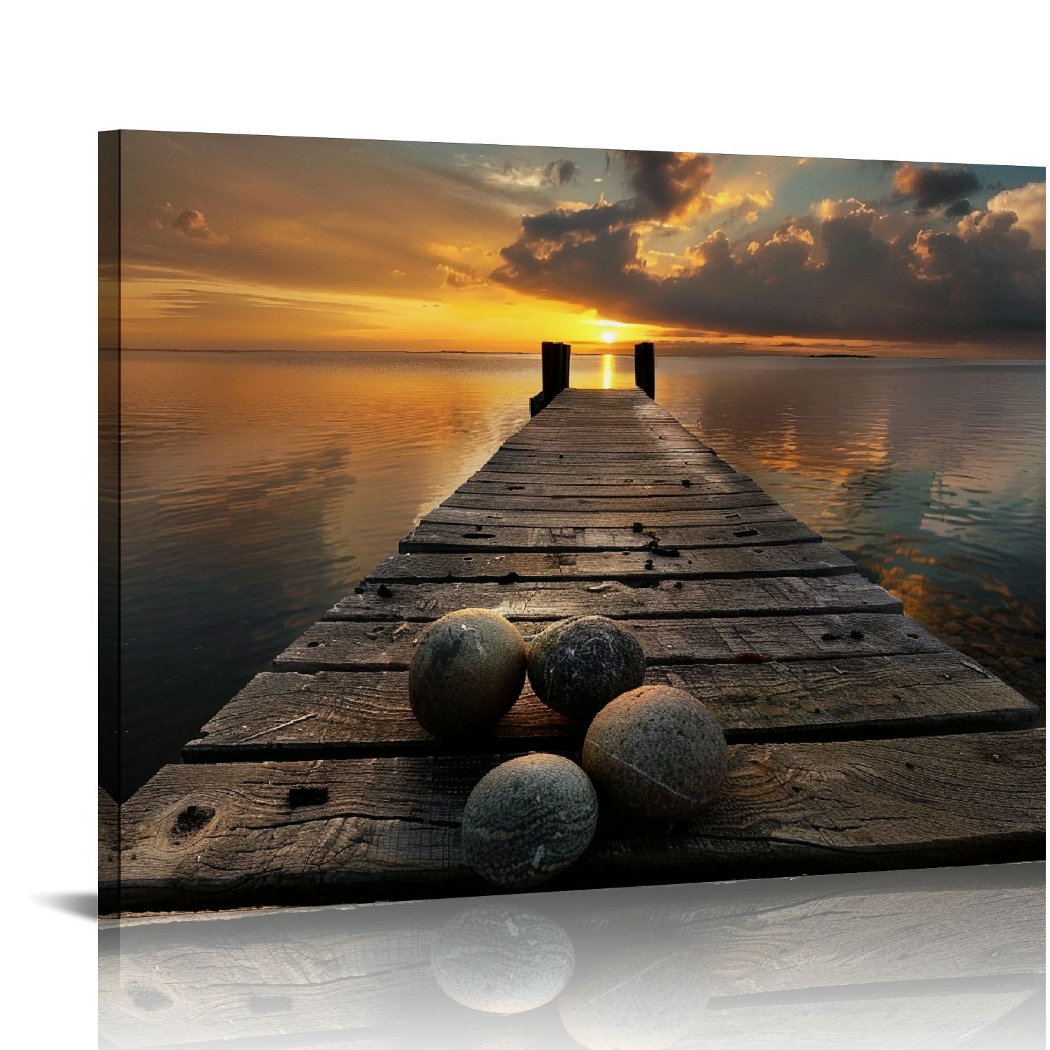 Patifu Sunset Fine Art Aesthetic Poster & Print Wall Painting for Home ...