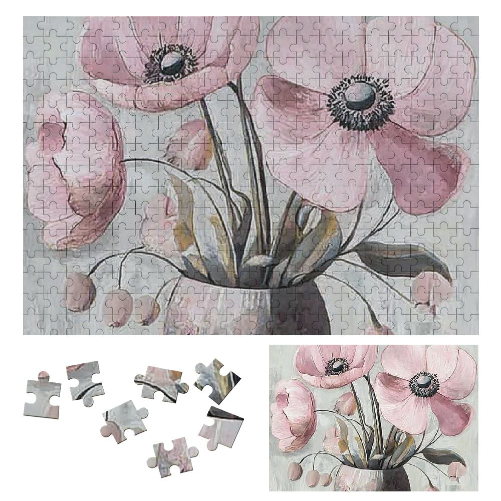 Patifu Wooden Jigsaw Puzzle Flowers Vase Premium Eco-Friendly Gift for ...