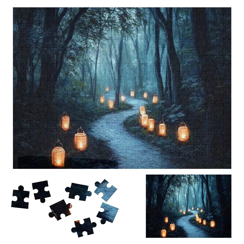Patifu Wooden Jigsaw Puzzle with Magical Atmosphere Design for Family ...