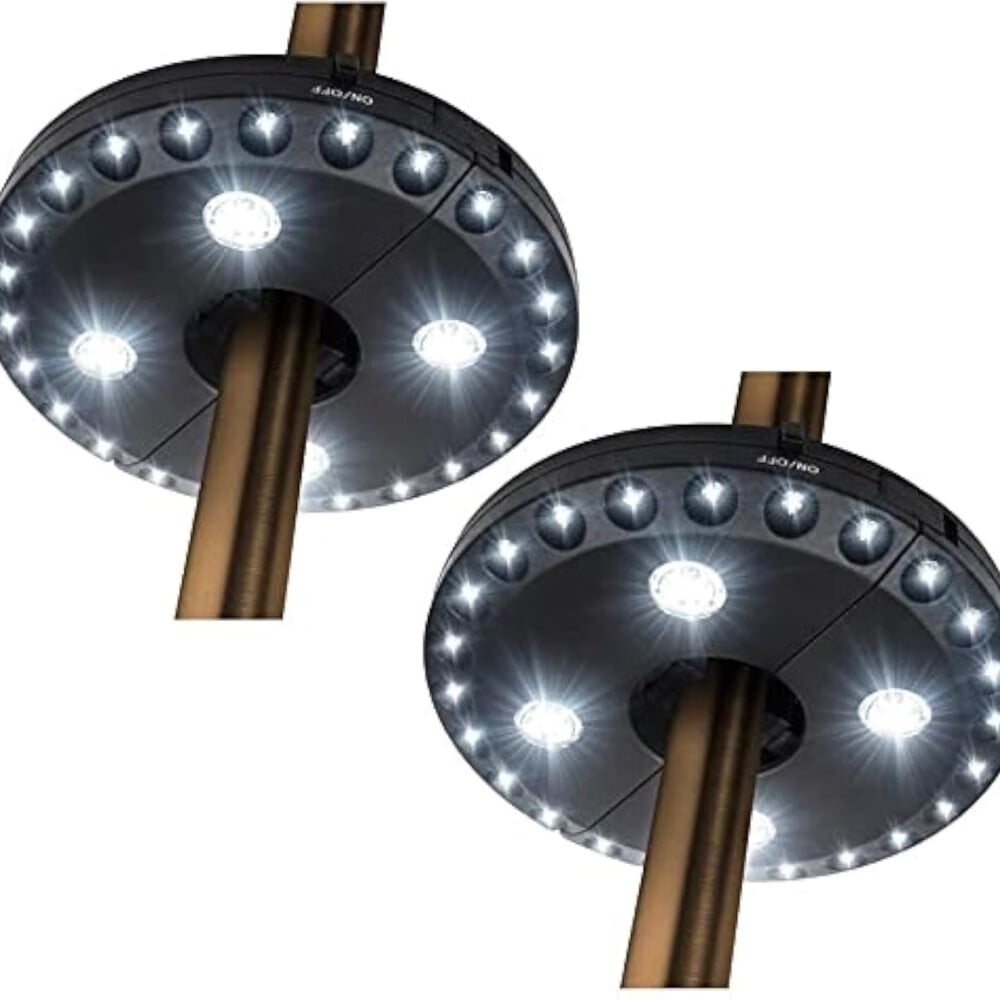 Patio 28 LED Umbrella Pole Lights with Adjustable Brightness,Pole ...