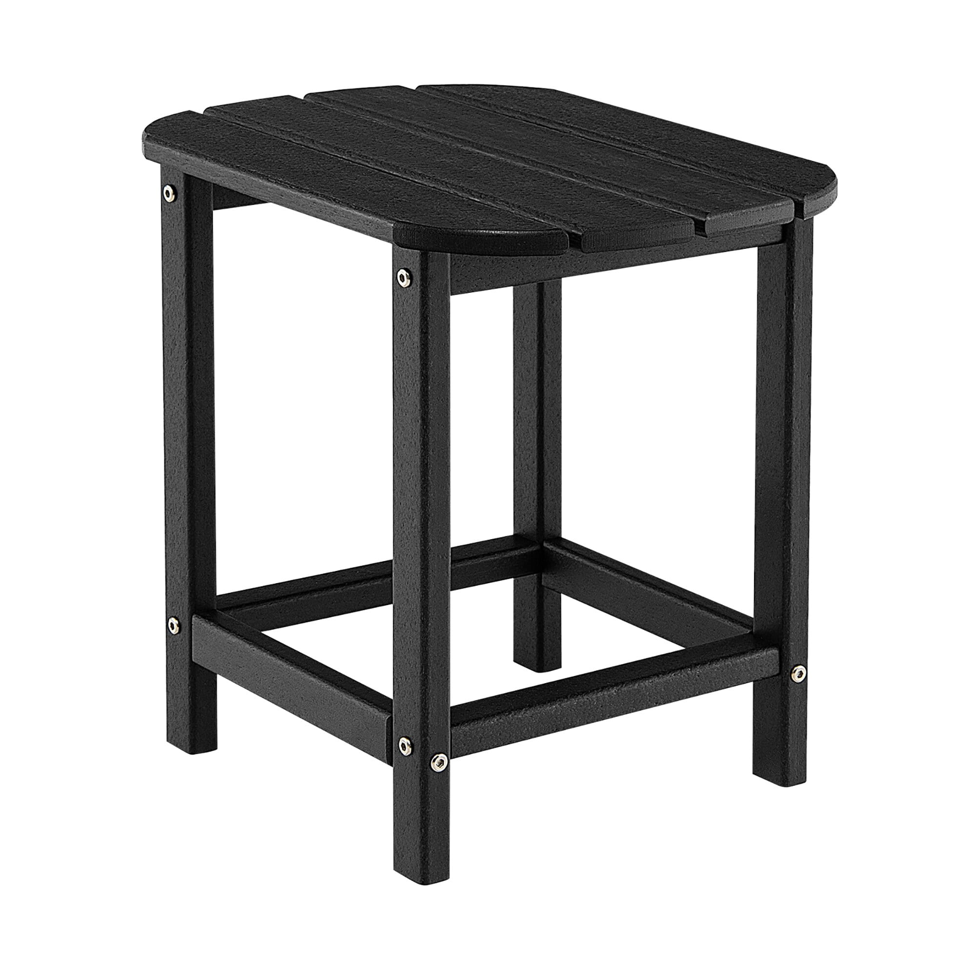 Patio Adirondack Table Small Outdoor Side Table Outside End Table Black ...