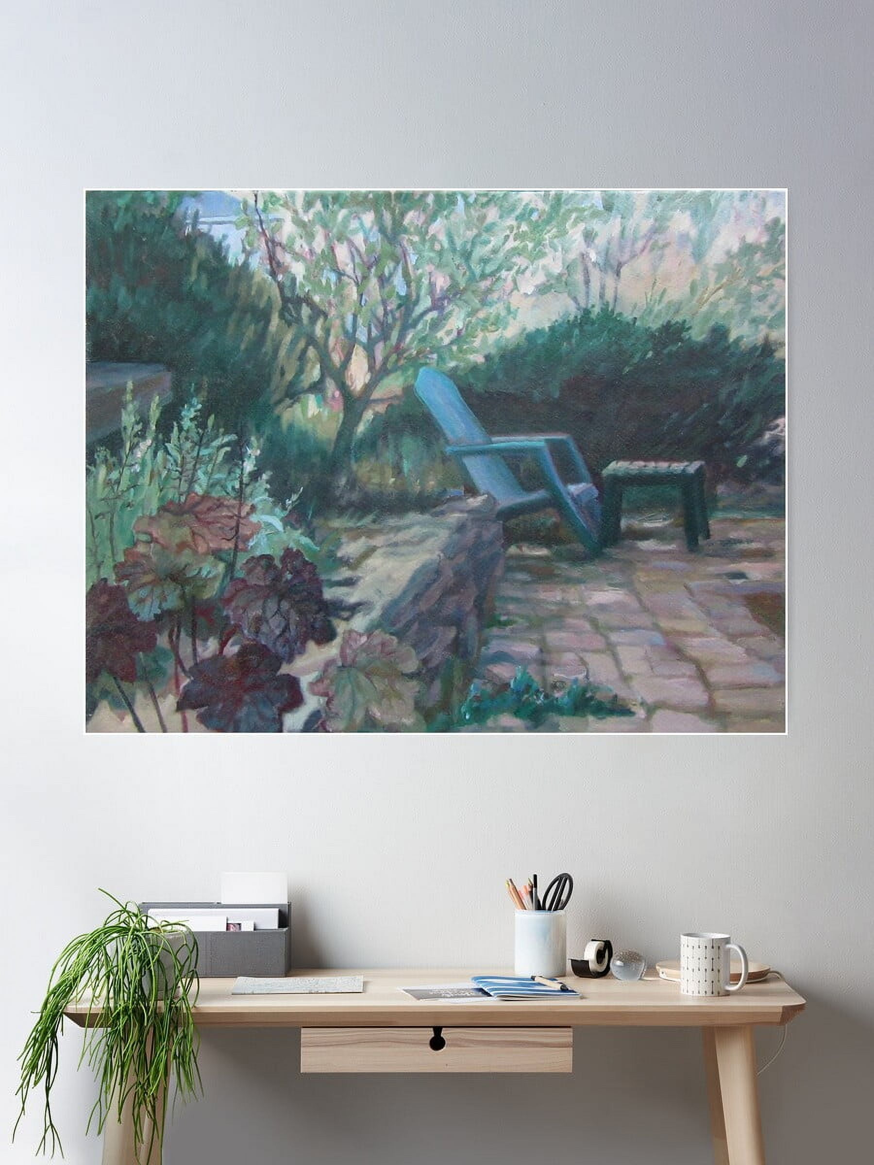 Patio At Saw Mill Road Extension Poster Wall Art, Modern Wall Decor For ...