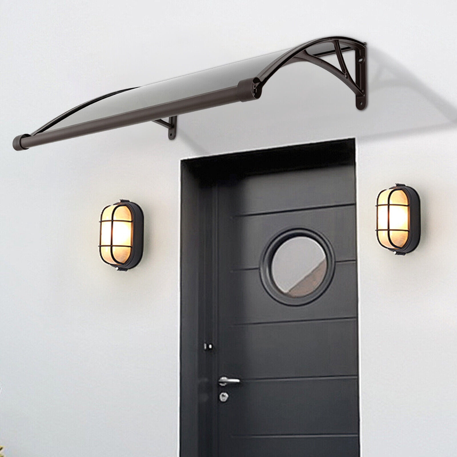 Patio Awning Canopy 40.15*30.31*9.25in Window Door Awning Canopy, Front ...