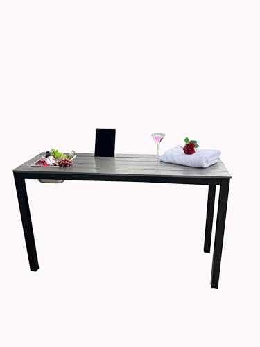 Patio Bar Table- Hot tub Side Tabel with Ice bucket, Phone and Tablet ...