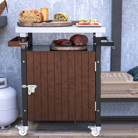 Patio Bar Unit | Stainless Steel Table for Easy Cleaning | Ergonomic ...