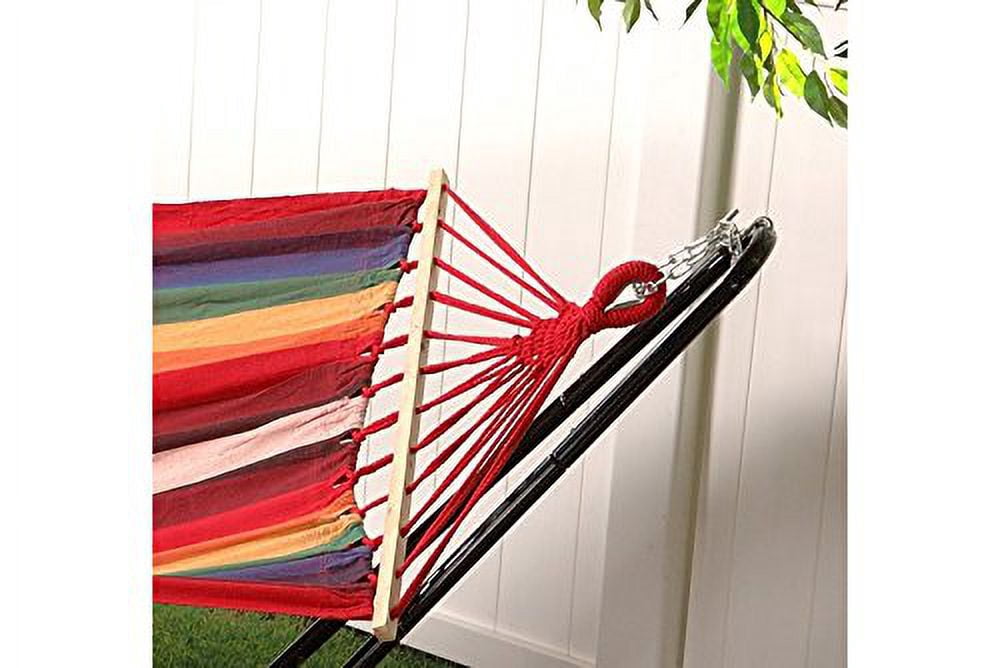 Patio Bliss Oversized Hammock with Spreader Bars and Pillow - Tequila ...