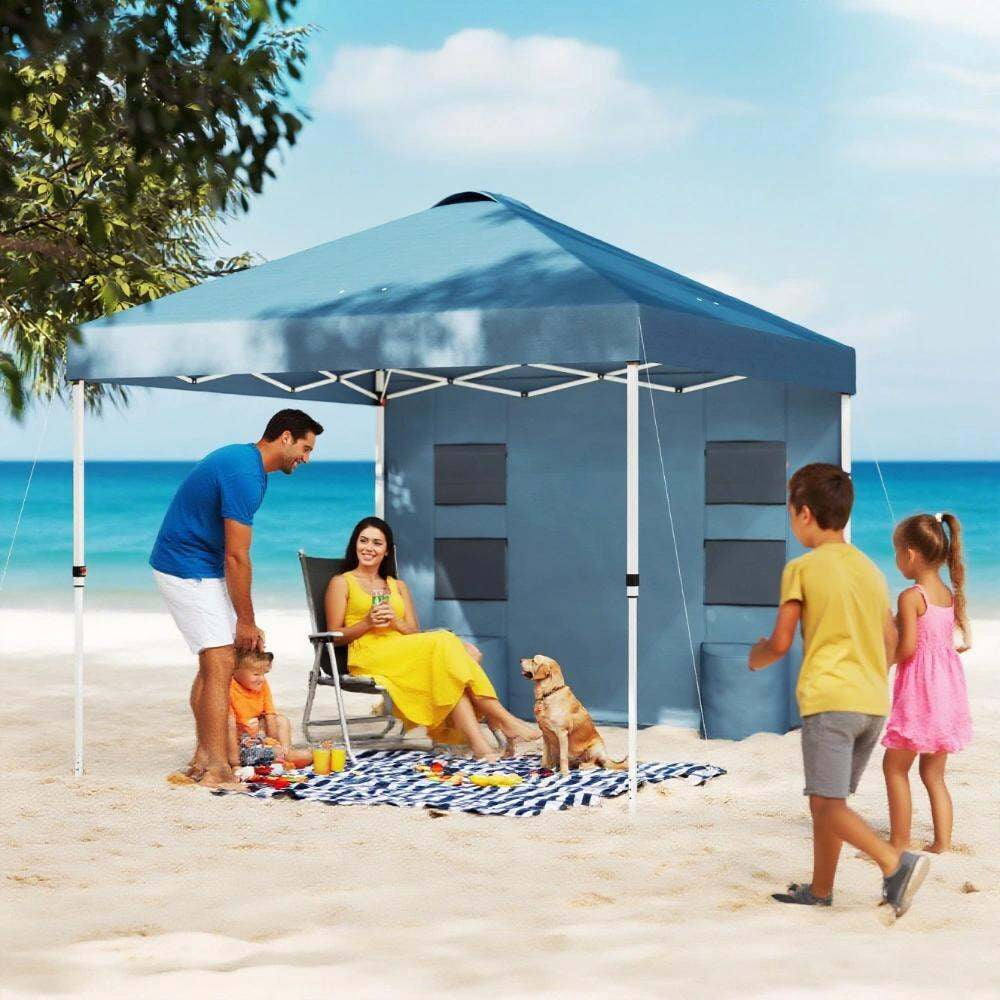 Patio Canopies, 10x 10 ft party tent w/ Sidewall with Height Adjustable ...