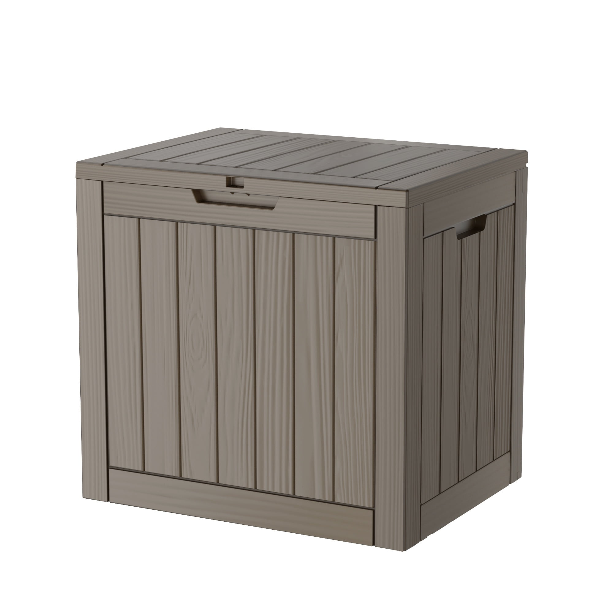 Patio Casual 30 Gallon Lockable Resin Deck Box, Waterproof & UV ...