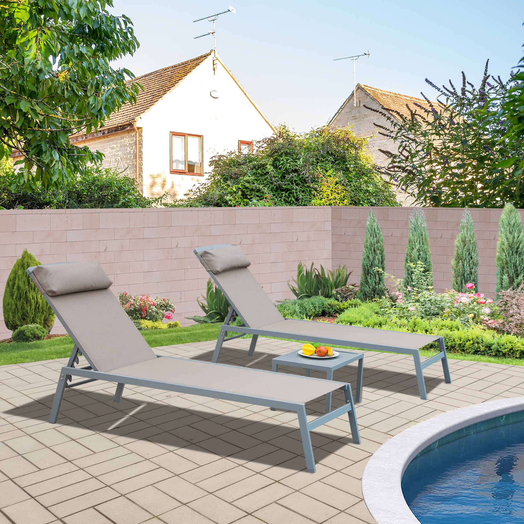 Shelton Wicker Outdoor Basket Chair with Cushion, Beige and Light Brown - Walmart.com