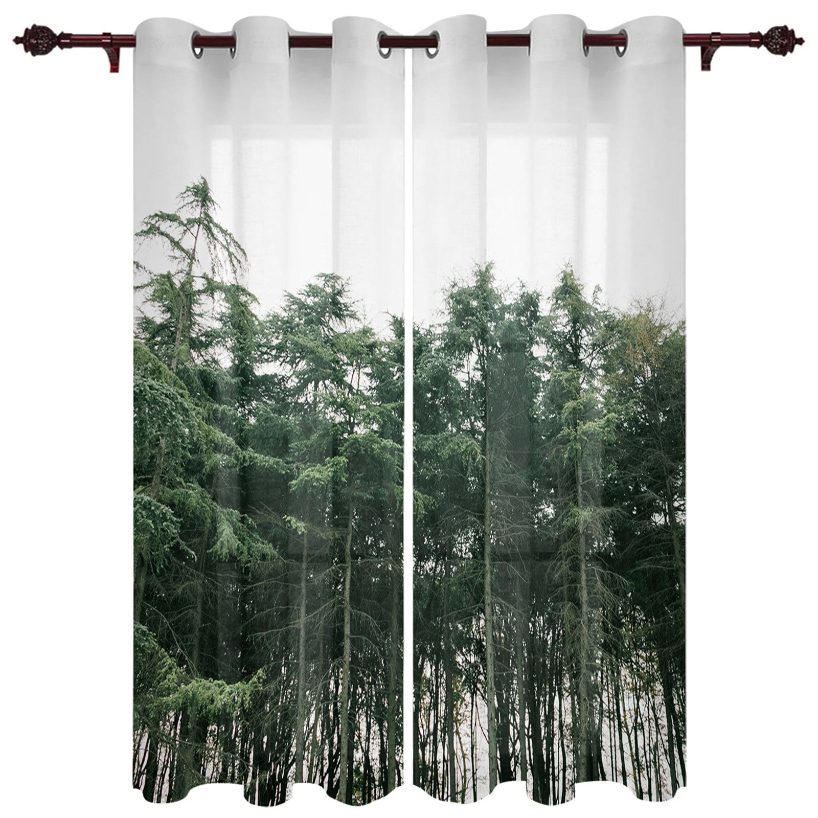 Patio Curtain Red Brick Retro Indoor Living Room Bedroom Kitchen ...