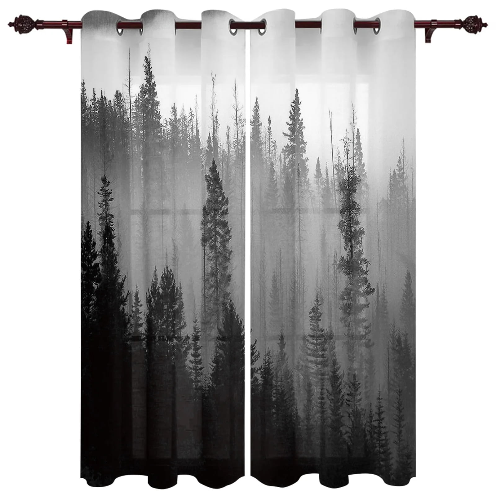 Patio Curtain Red Brick Retro Indoor Living Room Bedroom Kitchen ...