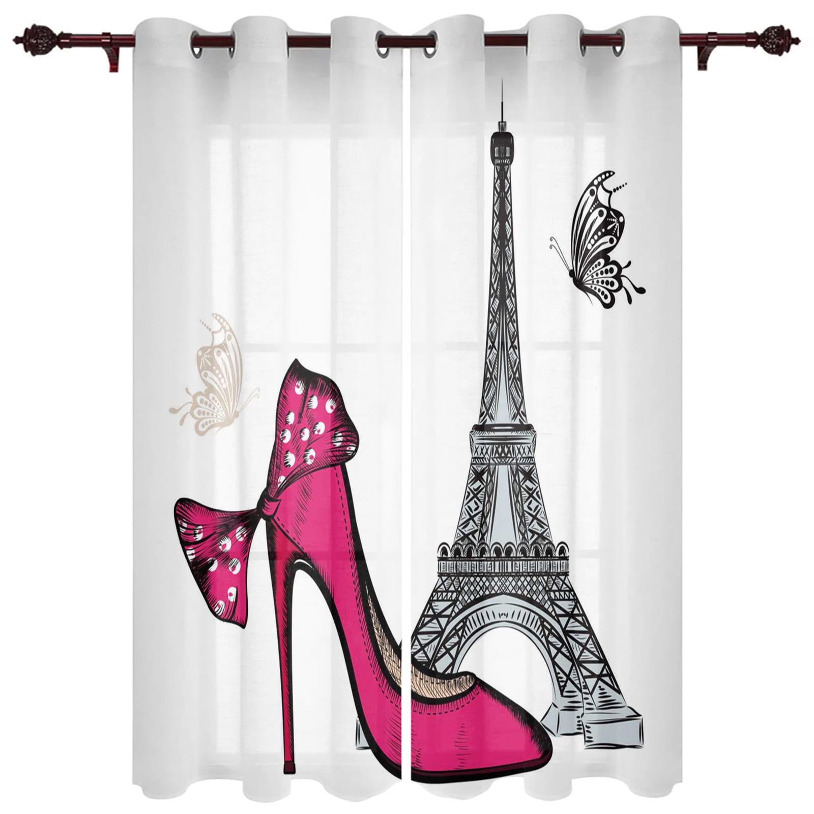 Patio Curtain Wood Texture Forest Indoor Living Room Bedroom Kitchen ...