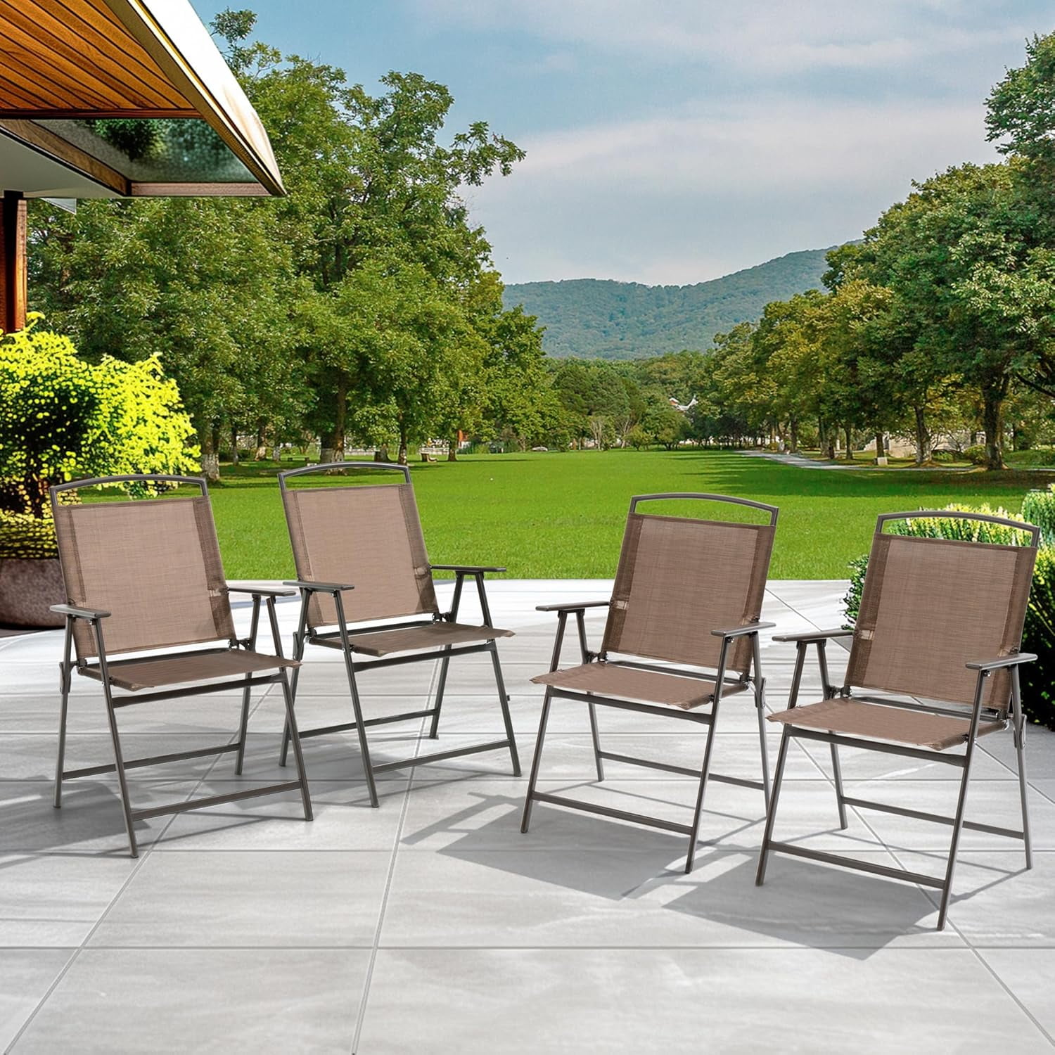 Patio Dining Chairs Outdoor with Armrest Patio Furniture Chairs for ...
