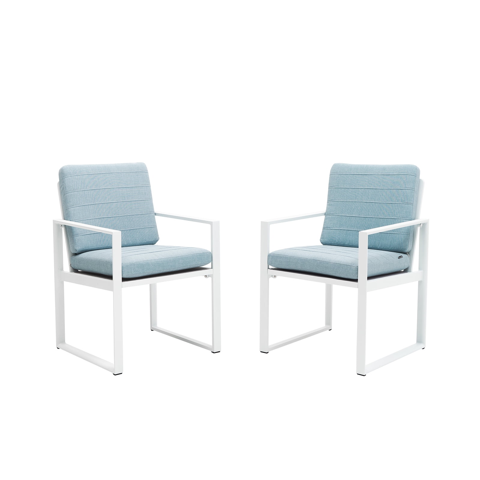 Patio Dining Chairs Set of 2 Outdoor Dining Chair with Armrests and ...
