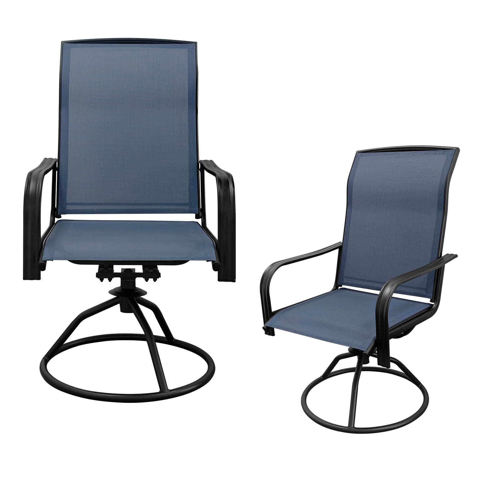 Patio Dining Chairs Set of 2, Outdoor Dining Chairs with All-Weather ...