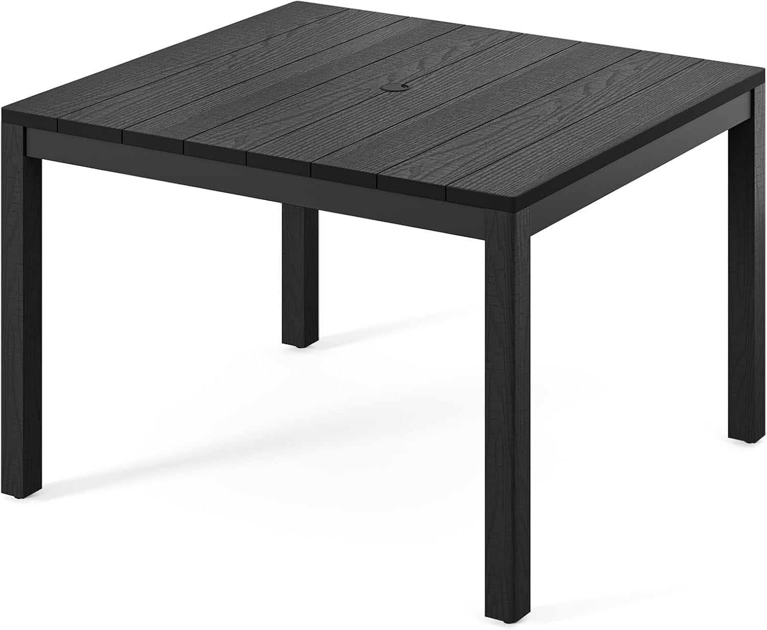 Patio Dining Table, Weatherproof 34" Square Outdoor Dining Table for 4 ...