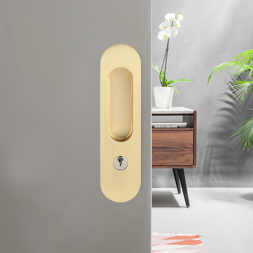 Patio Door Security Lock, Gold Color Design, Tool-Free Adjustment ...