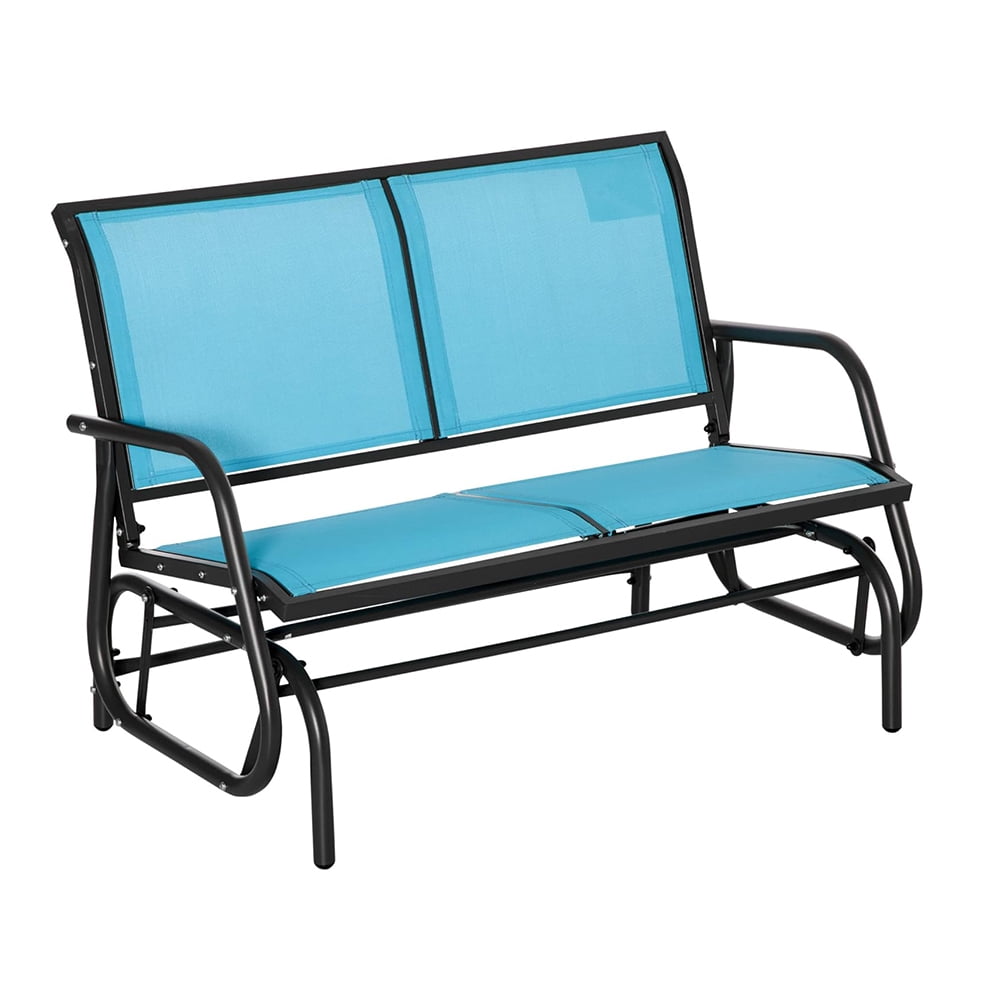 Patio Double Swing Rocking Chair, 2-Person Outdoor Glider Bench ...