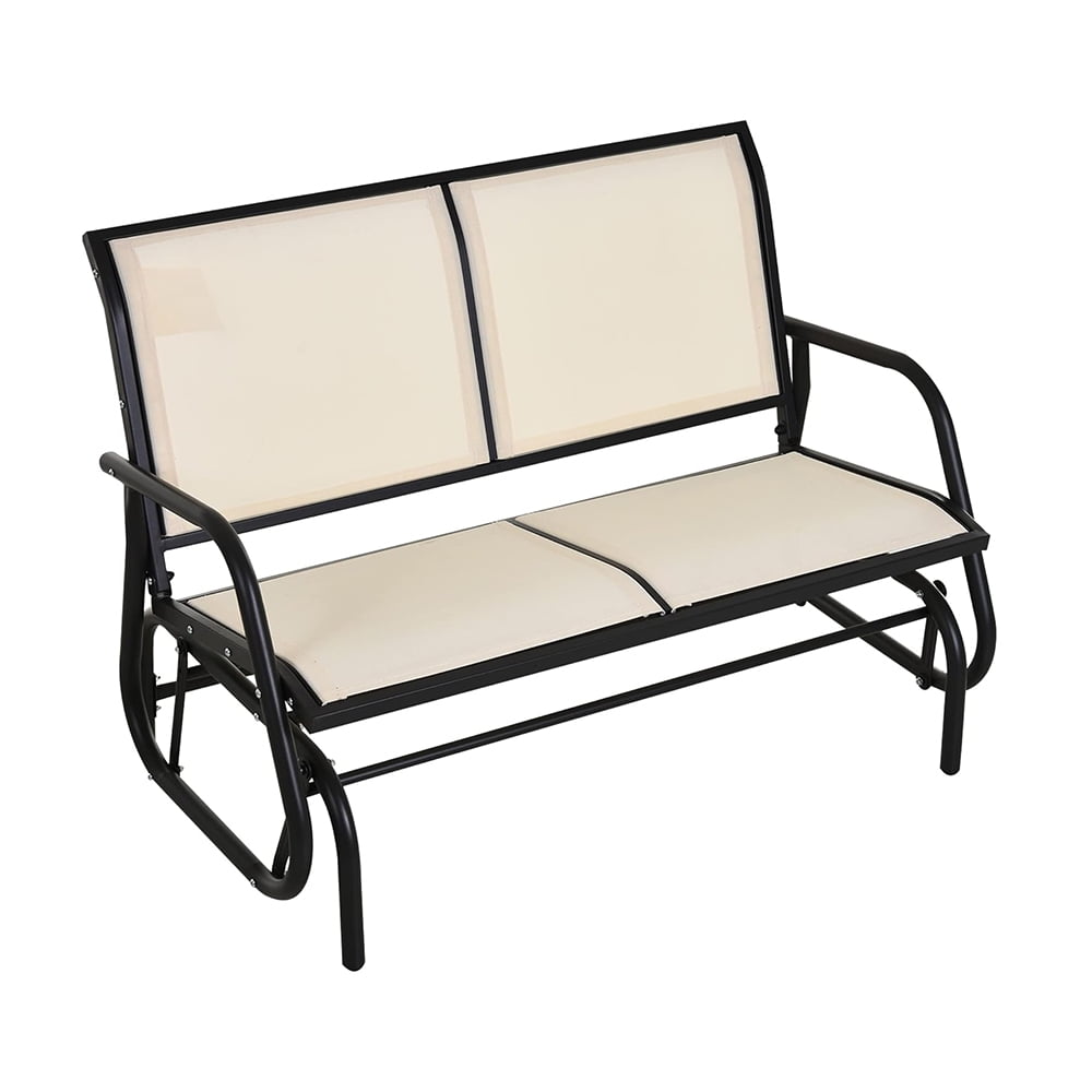 Patio Double Swing Rocking Chair, 2-Person Outdoor Glider Bench ...