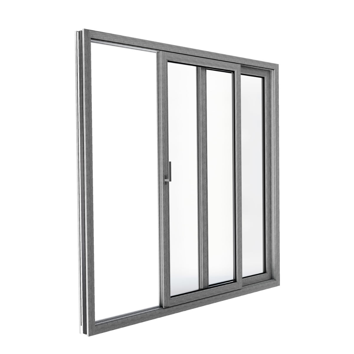 Patio Exterior Metal-Plastic Sliding Doors / Patio 8166 Gray Ash 64" x ...
