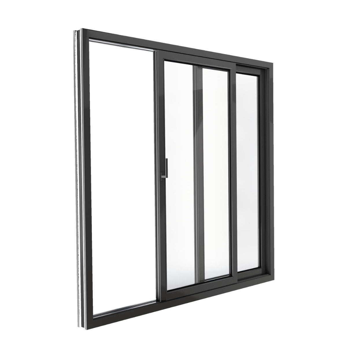 Patio Exterior Metal-Plastic Sliding Doors / Patio 8166 Matte Black 64 ...