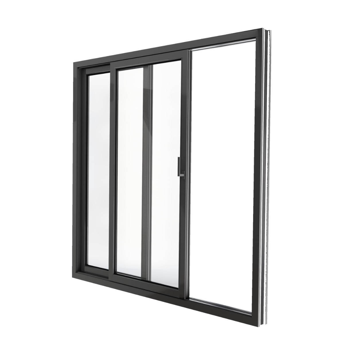 Patio Exterior Metal-Plastic Sliding Doors / Patio 8166 Matte Black 72 ...